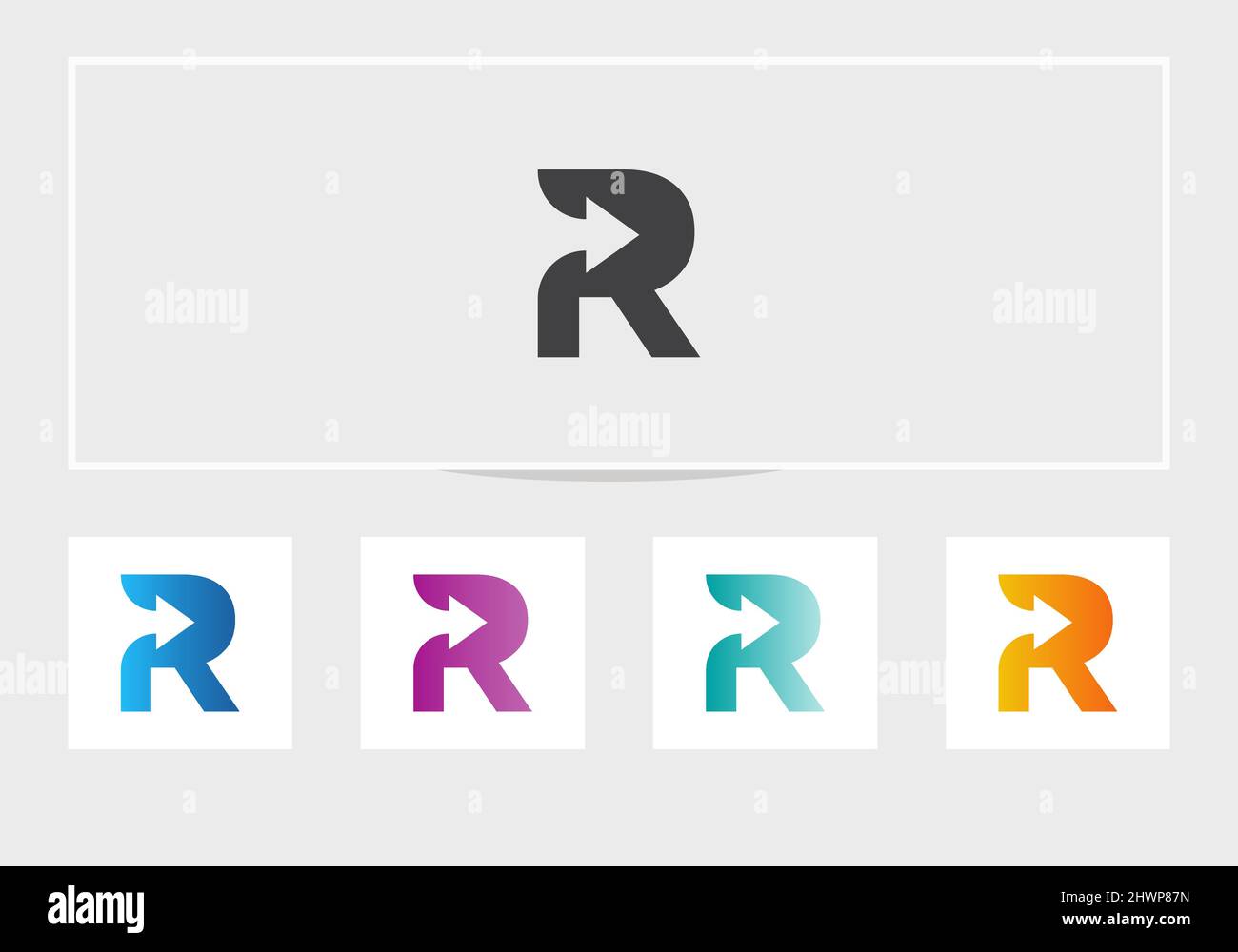 Finance Logo with R Letter Concept. Marketing And Financial Business ...