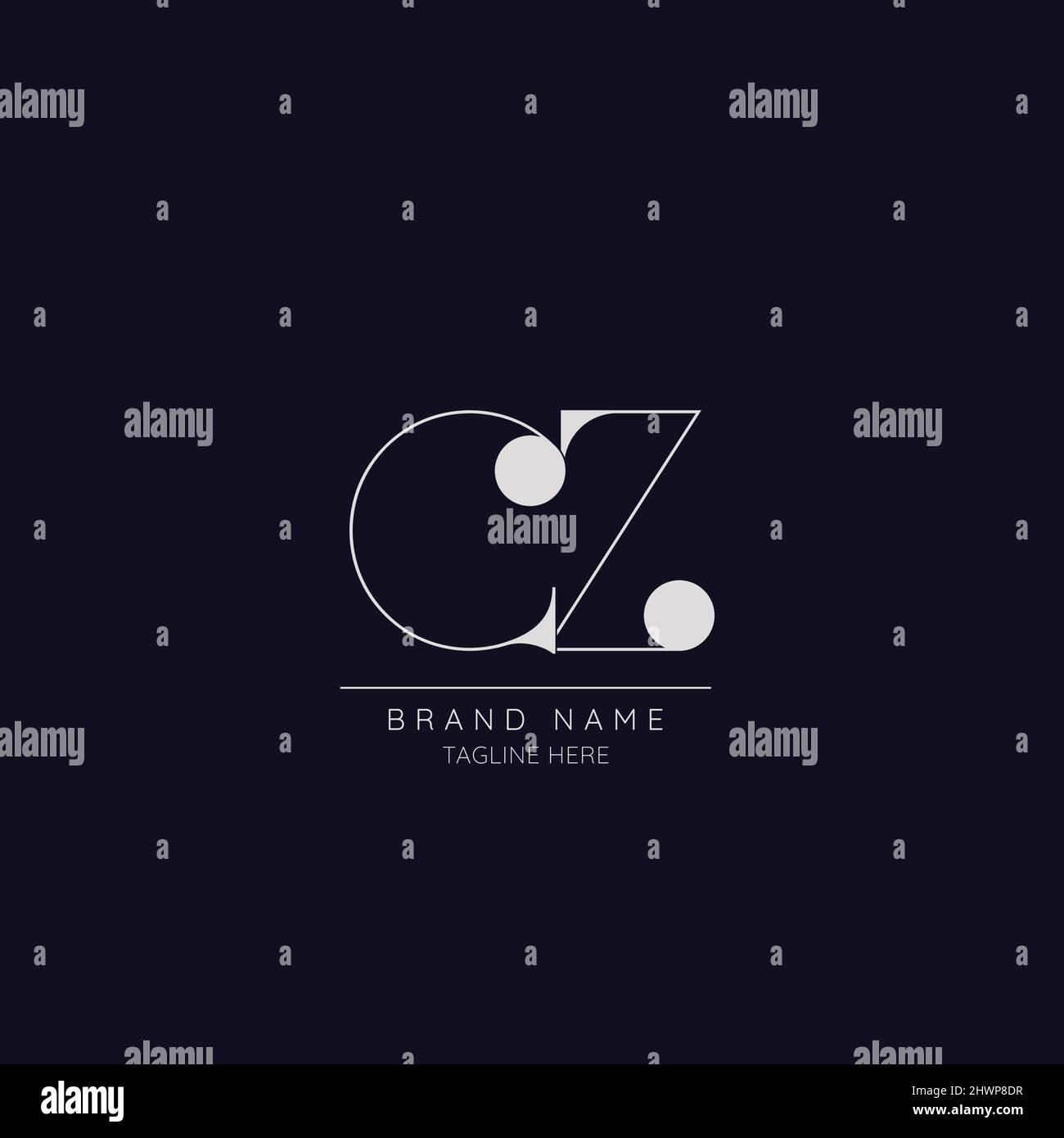 Letter cz logo Stock Vector Images - Alamy