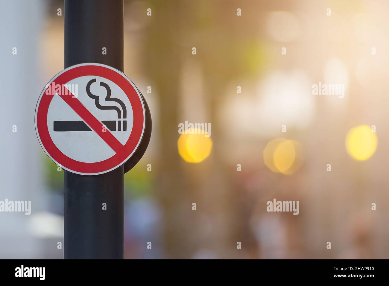 No smoking sign background Stock Photo - Alamy