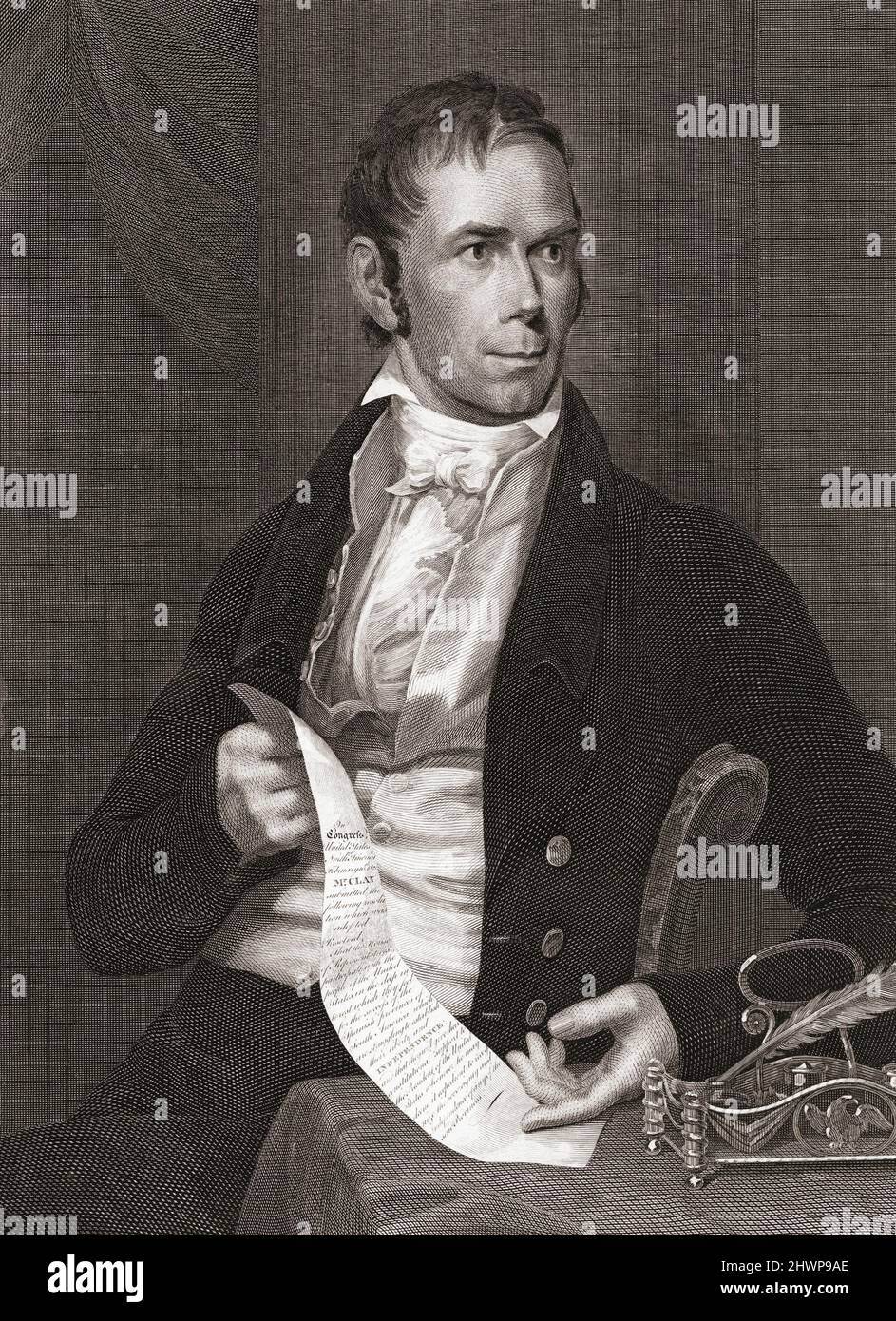 Henry Clay, 1777 - 1852. American statesman and orator who became the ...