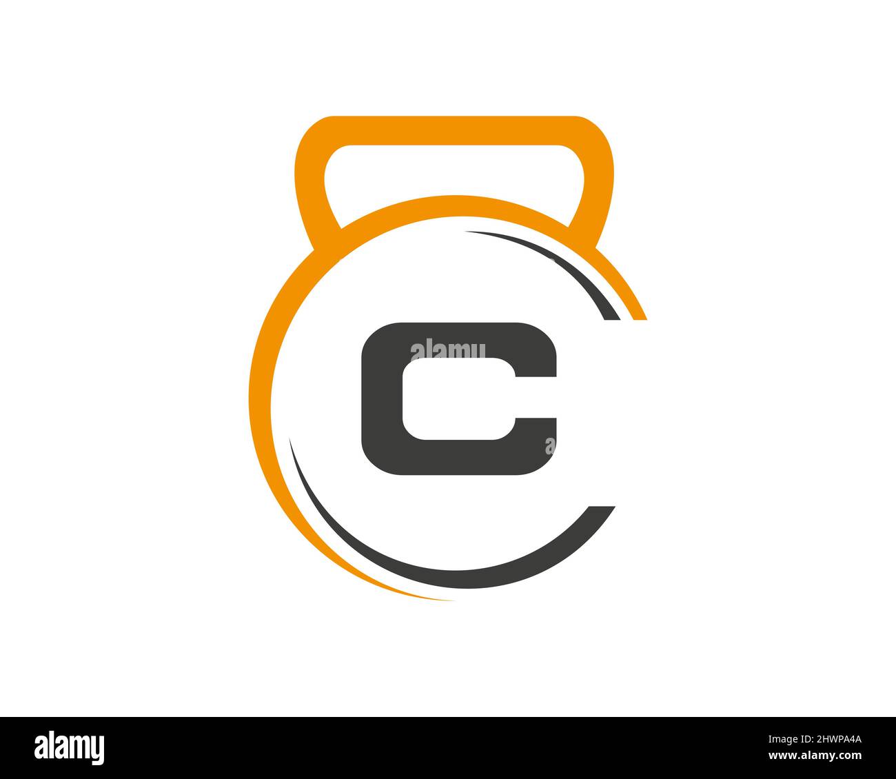 Fitness logo with C letter concept. Gym logo with C letter vector ...