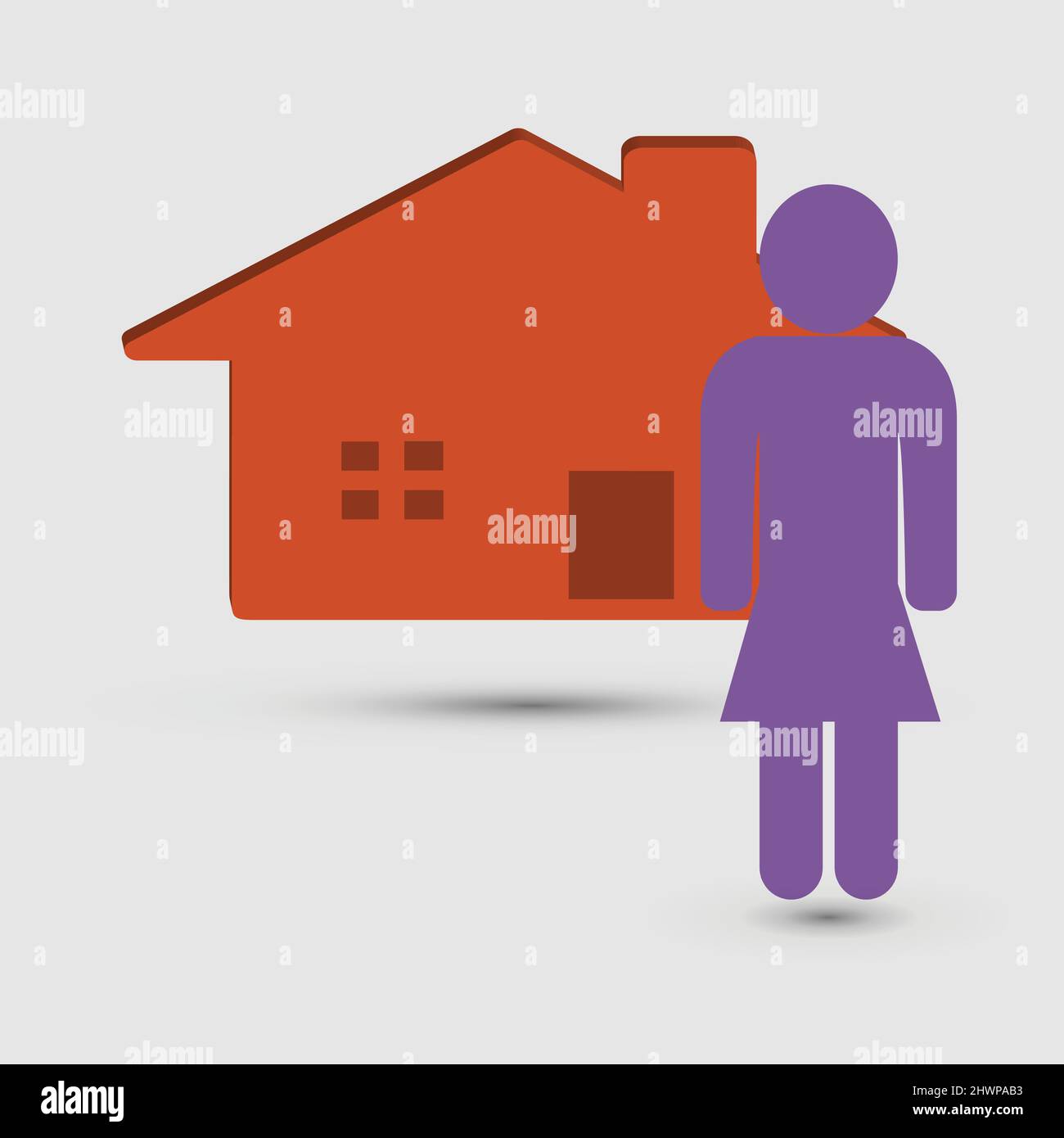 Roof chimney house in Stock Vector Images - Alamy