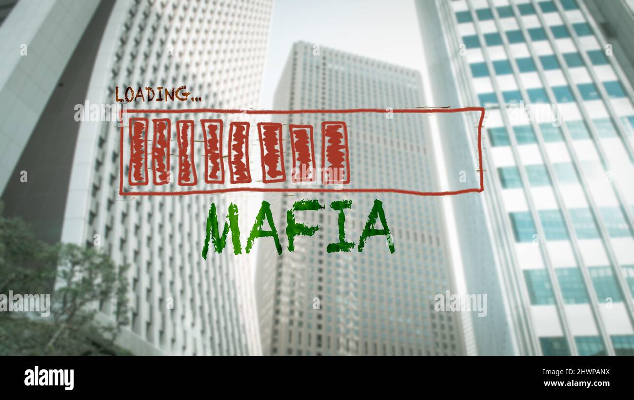 Street Sign the Direction Way to Mafia Stock Photo - Alamy