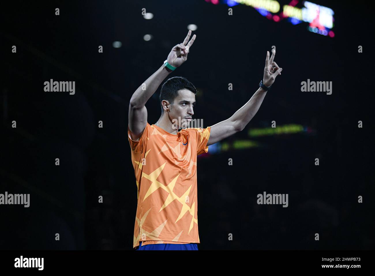 Yasser Mohamed Tahar Triki of Algeria (Men's Triple Jump) competes ...