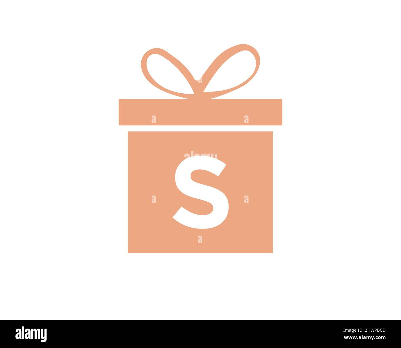 Letter S Gift Box Shape Logo. Colorful Gift Logo Template On S Letter ...