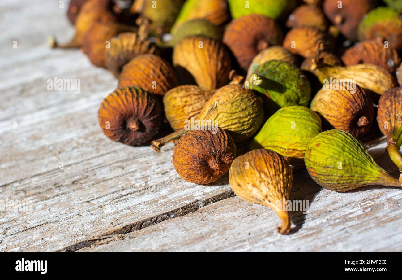 dried figs with autumn colors Stock Photo - Alamy