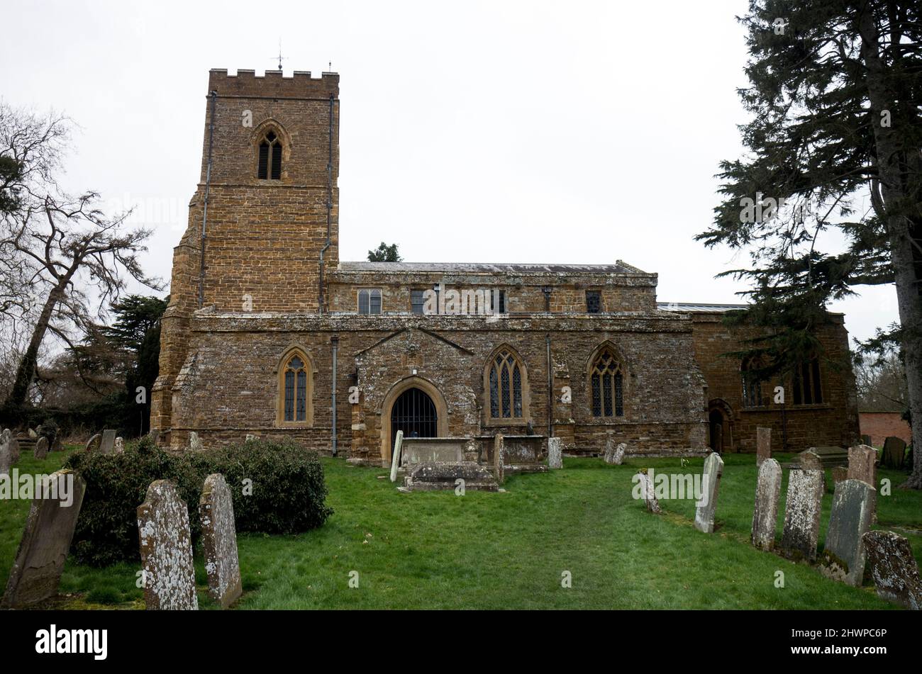 All Saints Church, Flore, Northamptonshire, England, UK Stock Photo - Alamy