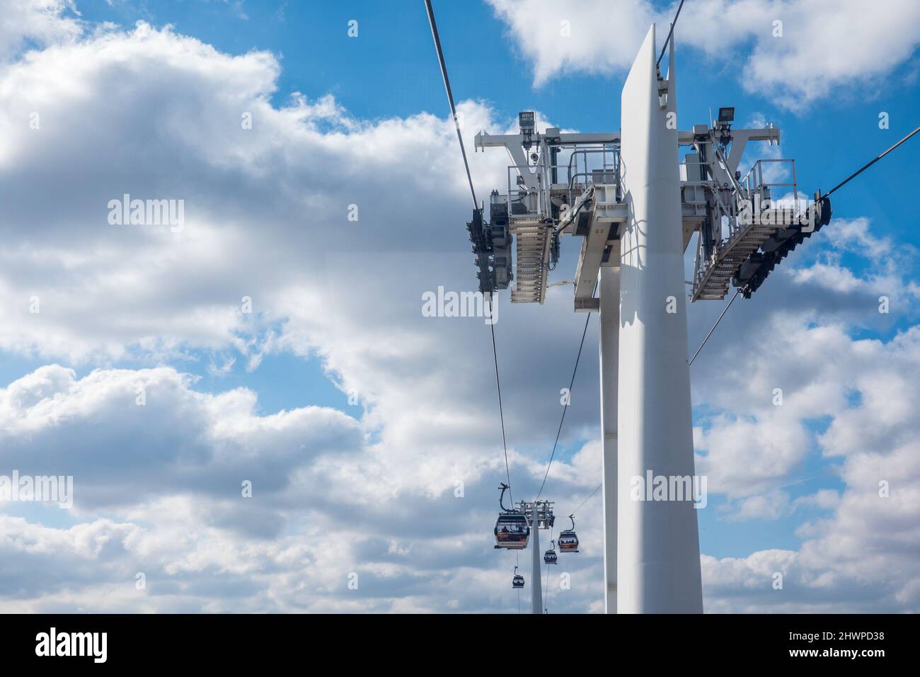 Emirates Air Line cable car Stock Photo - Alamy