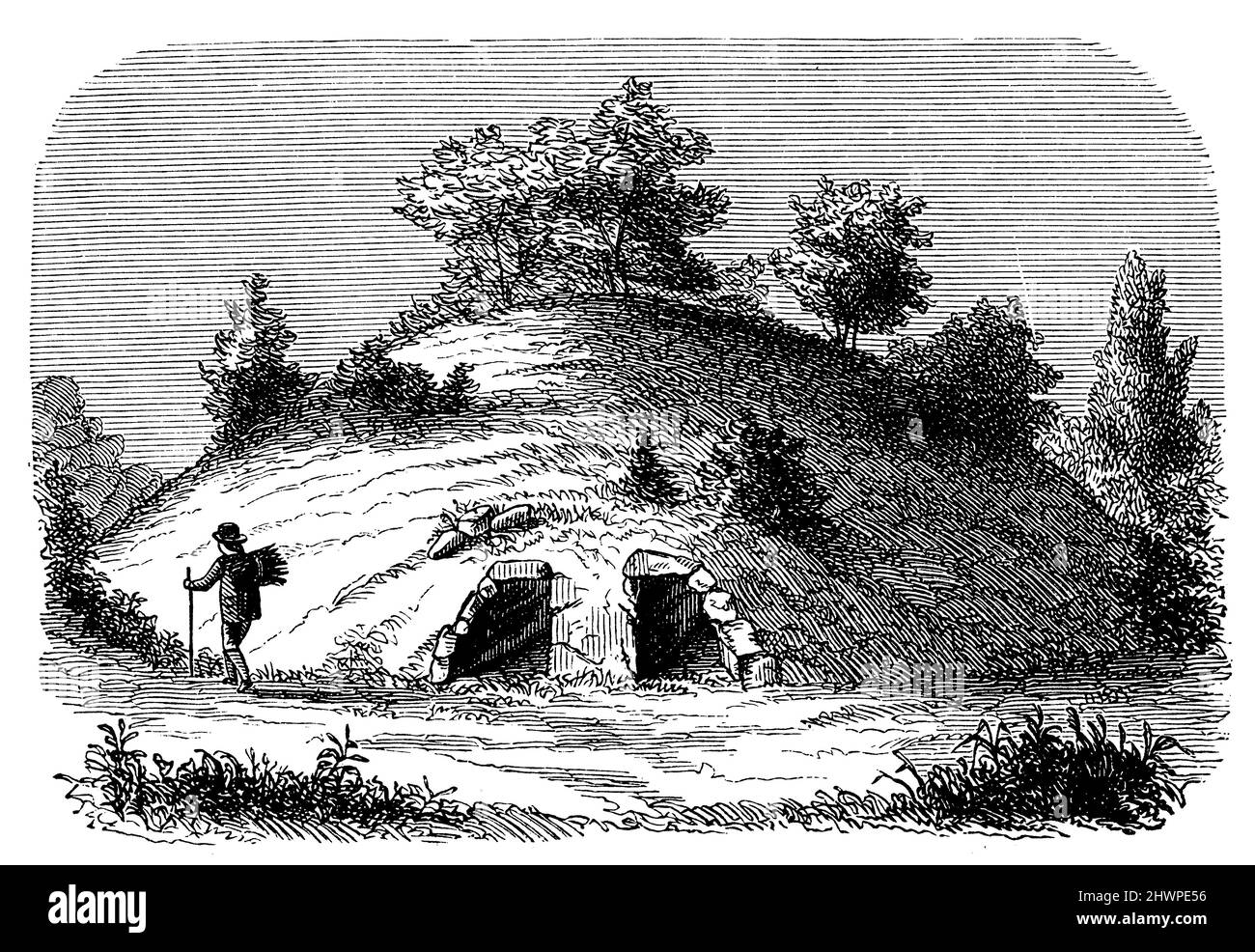 Tumulus drawing Black and White Stock Photos & Images - Alamy