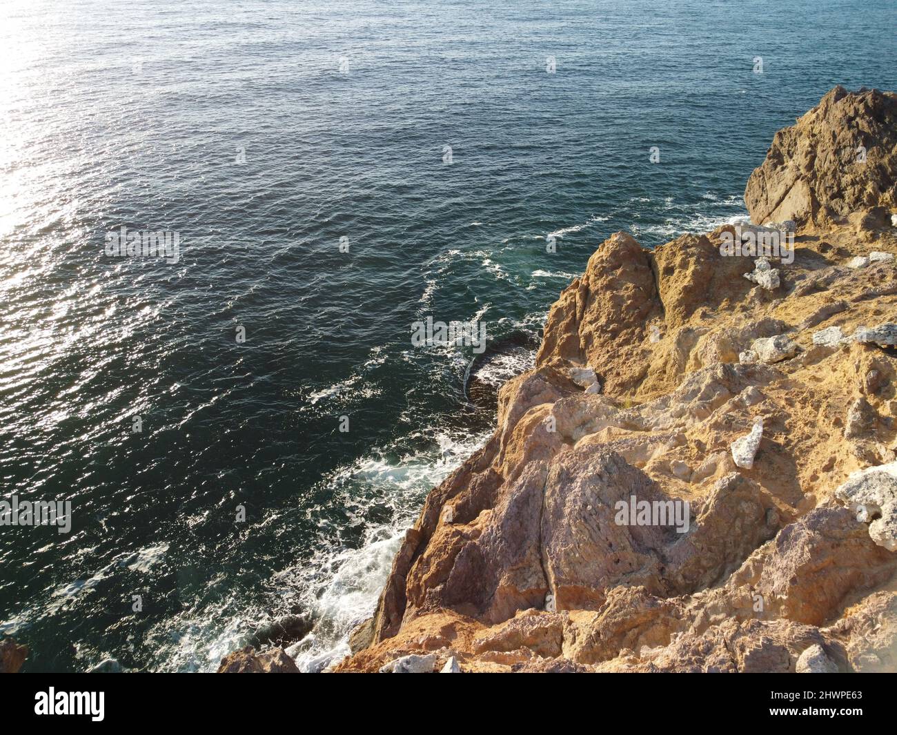 Dragon head arise from the water - The rock or lava formation with the ...