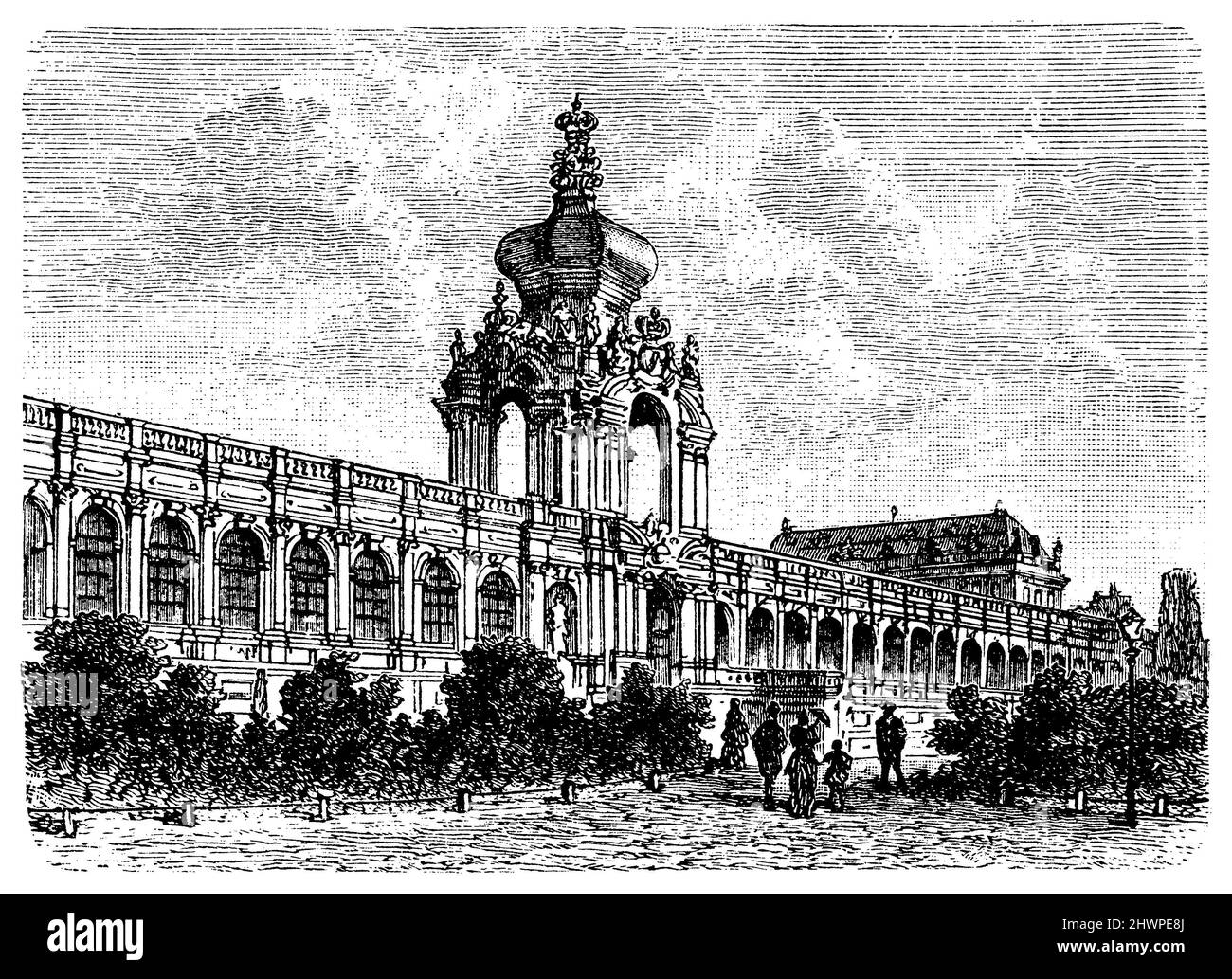Zwinger in Dresden, , (art history book, 1887), Zwinger zu Dresden ...