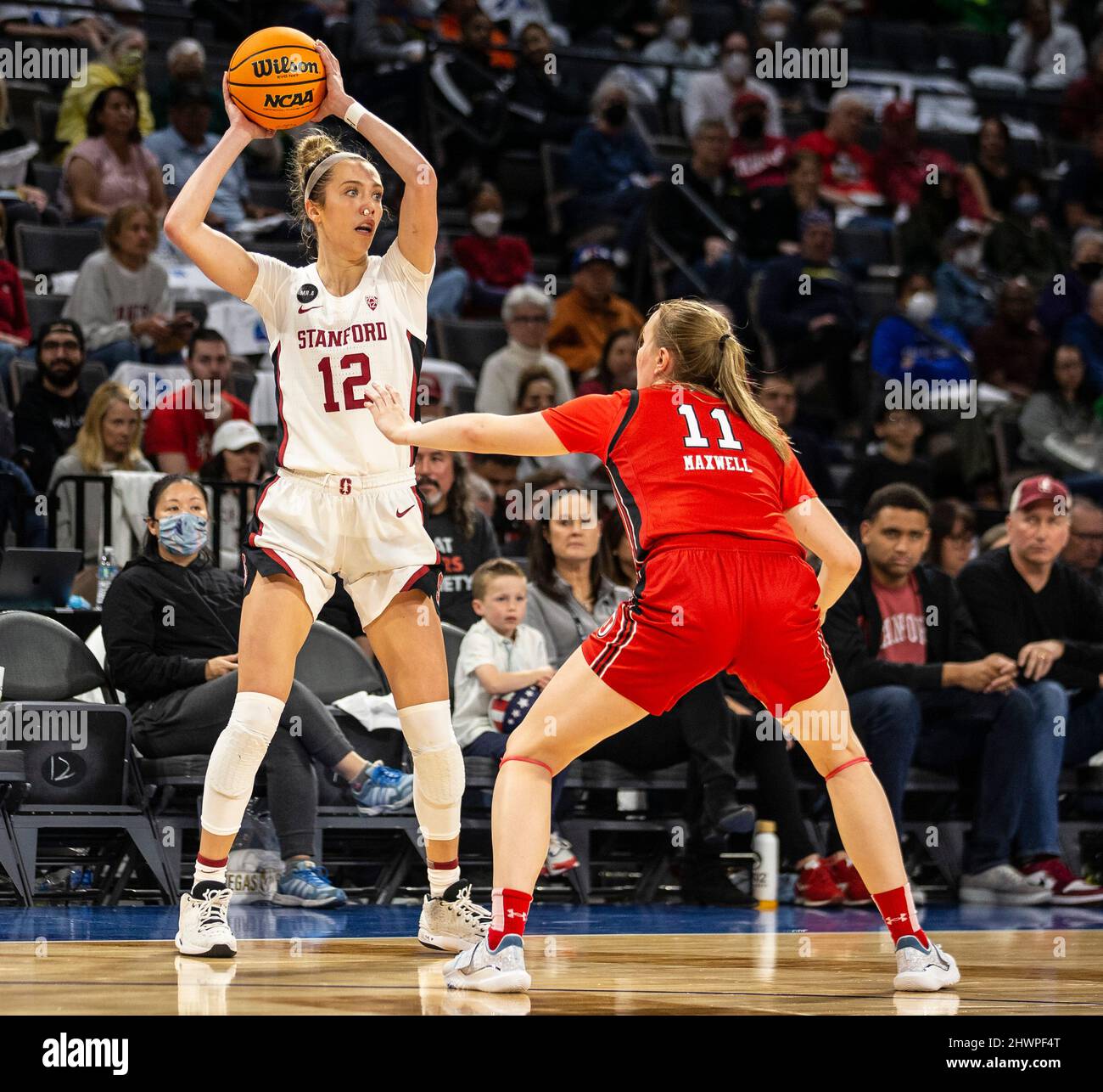 Mar 06 2022 Las Vegas, NV, U.S.A. Stanford guard Lexie Hull (12)looks ...