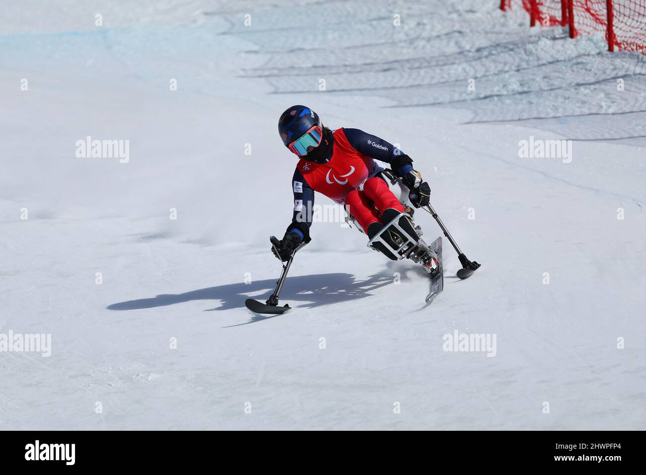 MARCH 6, 2022 - Alpine Skiing : Women's Super-G Sitting during the ...