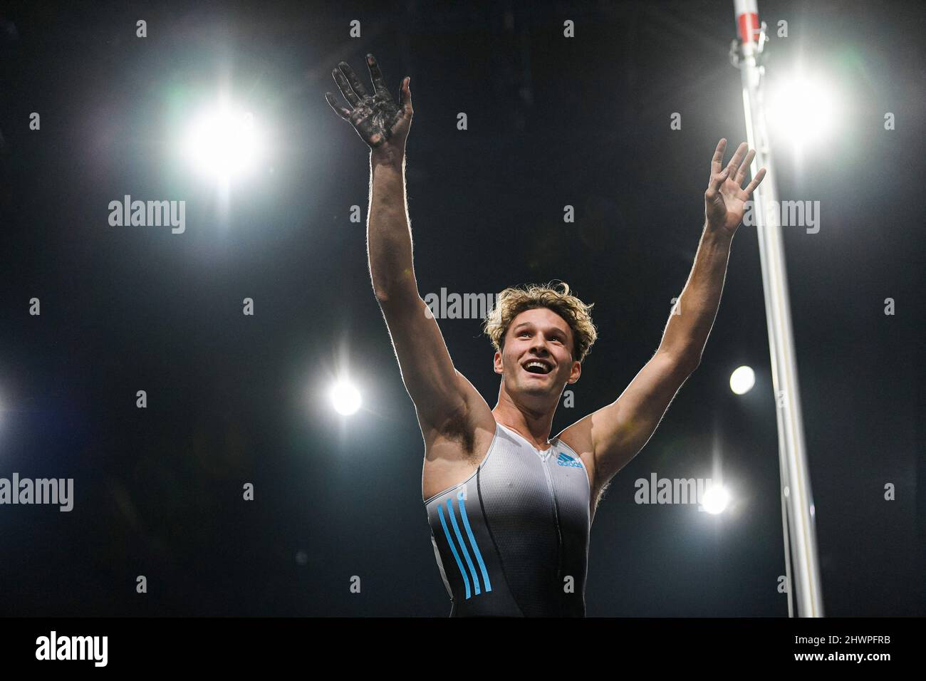 Kurtis Marschall of Australia (Men's Pole Vault) competes during the ...