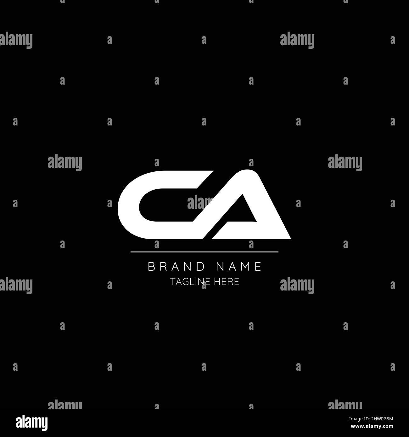 Alphabet initial letter icon logo CA Stock Vector Image & Art - Alamy