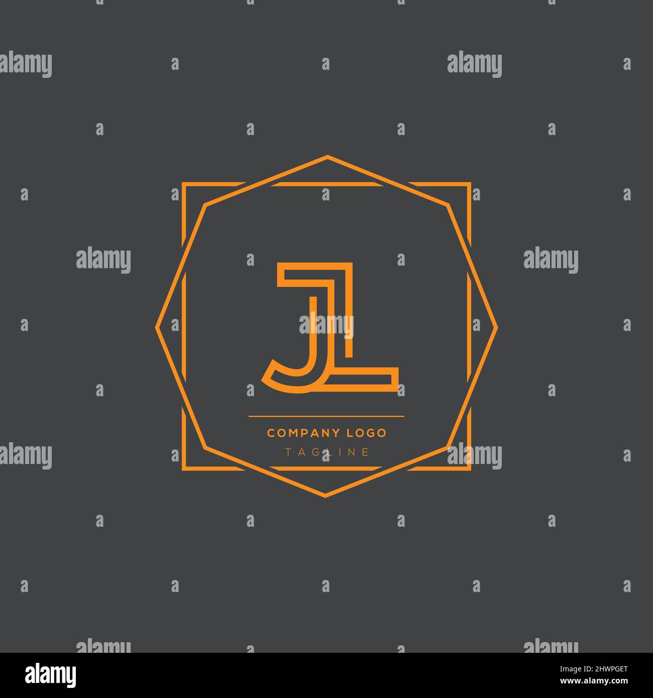 Minimal Luxury JL logo design, initial based vector icon illustrations ...
