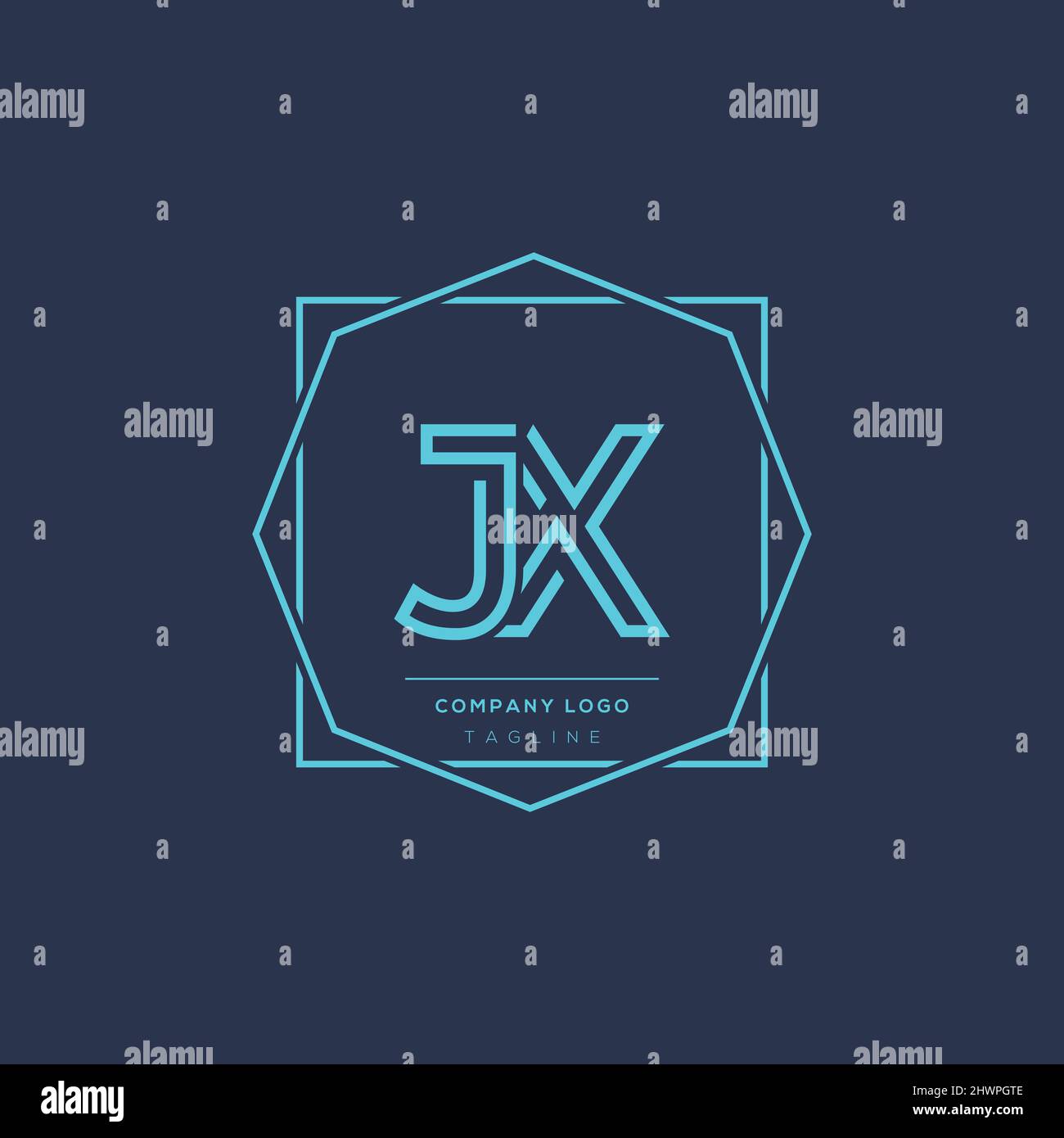 Minimal Luxury JX logo design, initial based vector icon illustrations ...