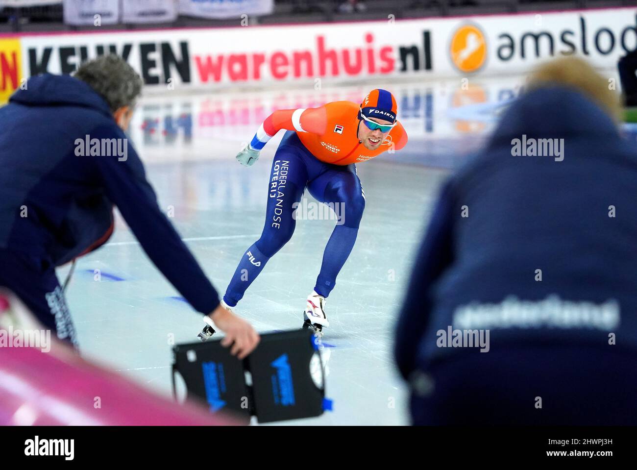 Patrick Roest on 10.000m men during World Speed Skating Championships ...