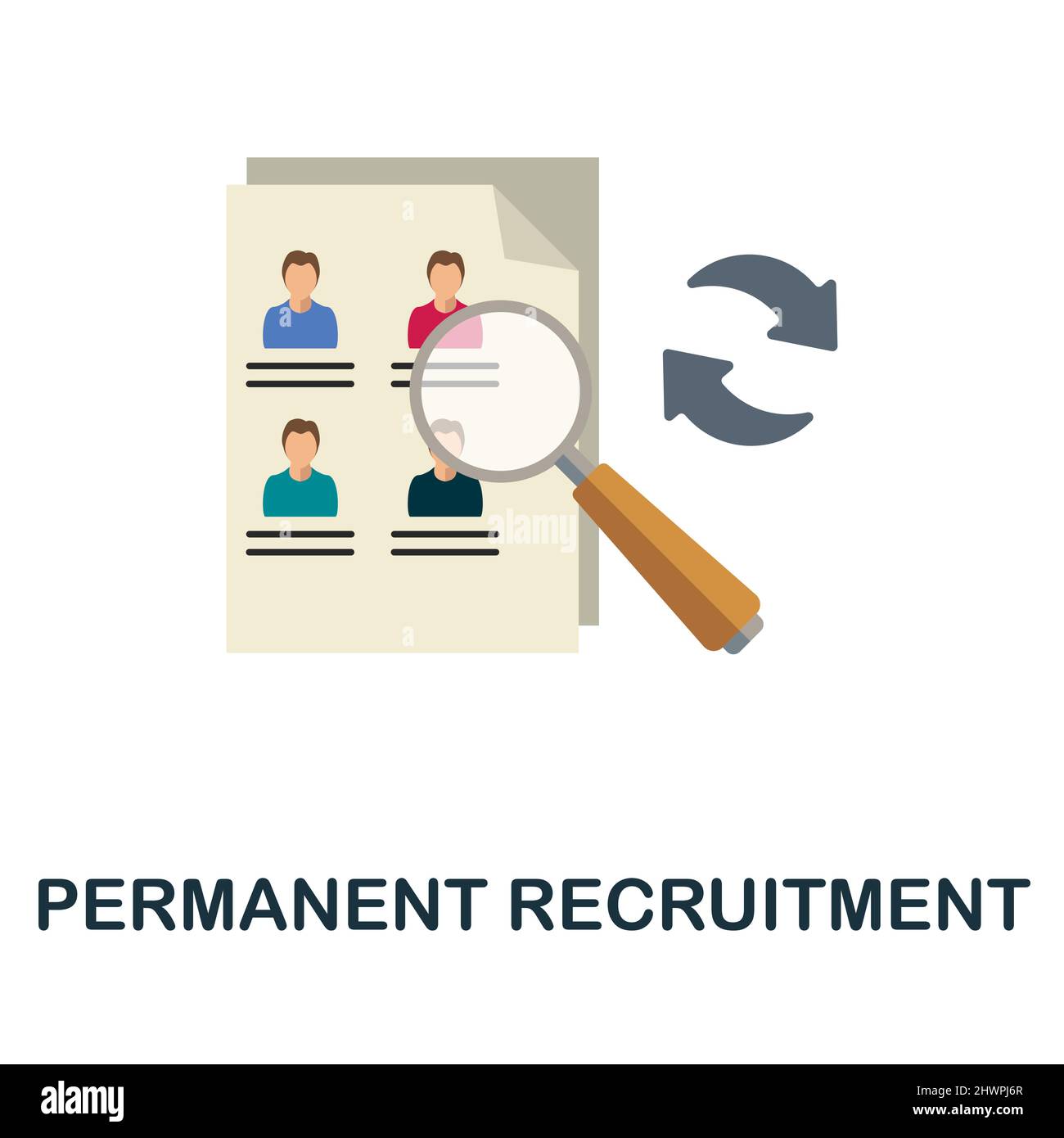 Permanent employ Stock Vector Images - Alamy