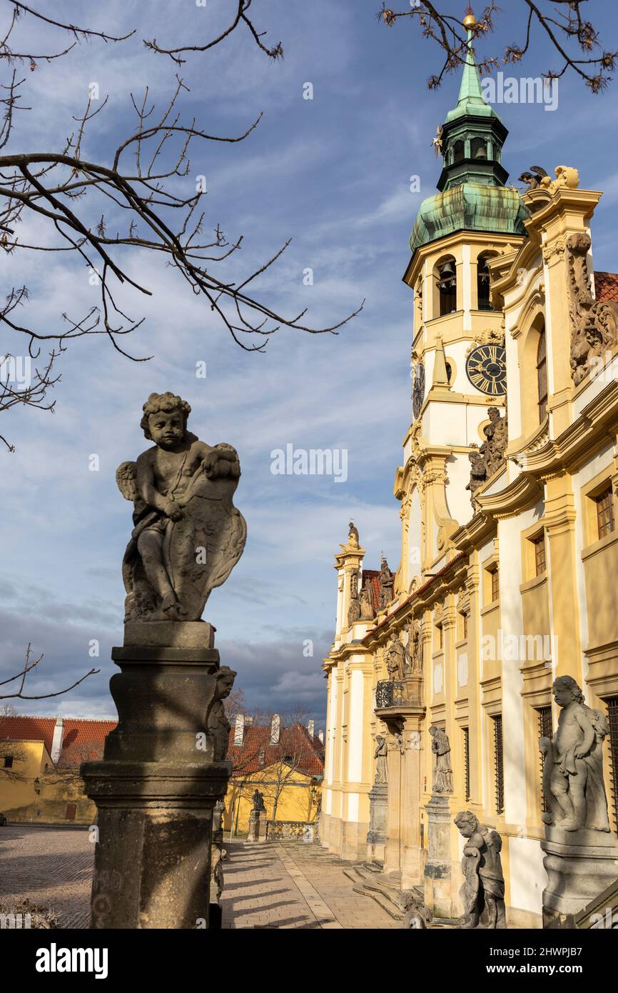 Prague, city, town, building, Hradcany, Loreto square, Loreta, Loreta ...
