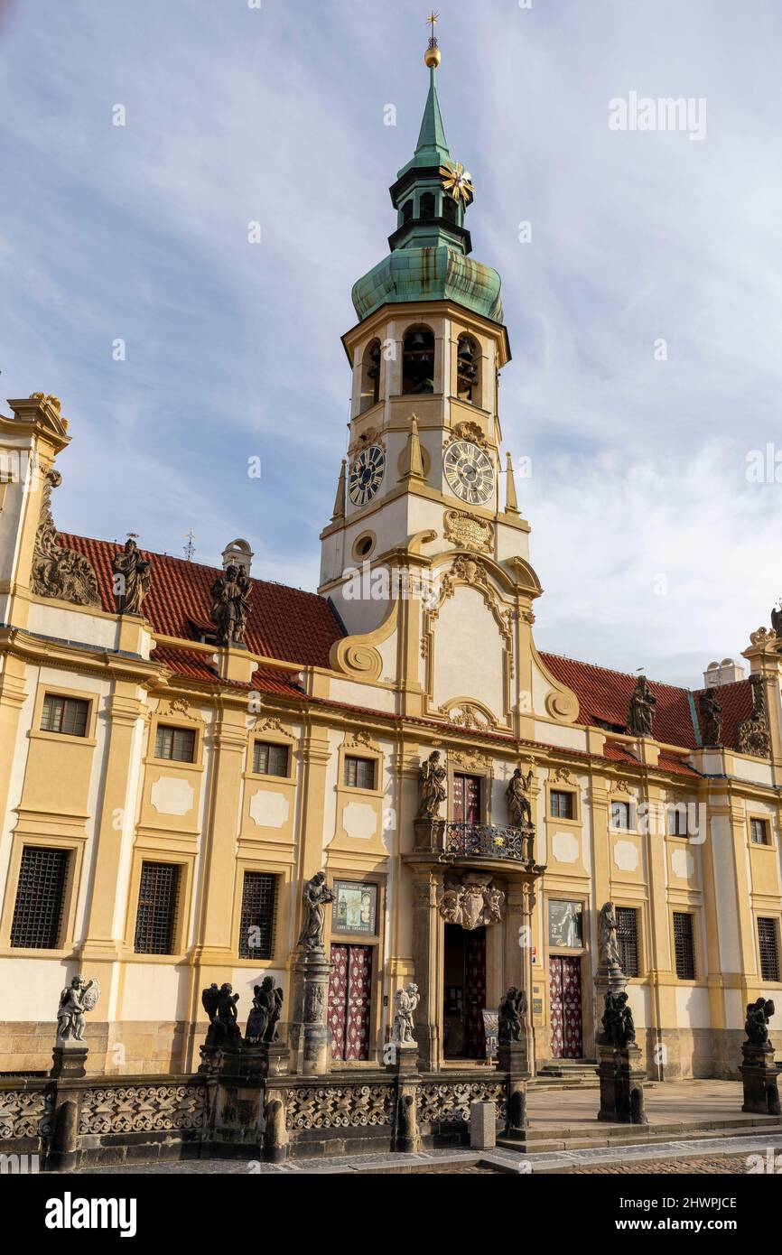 Prague, city, town, building, Hradcany, Loreto square, Loreta, Loreta ...