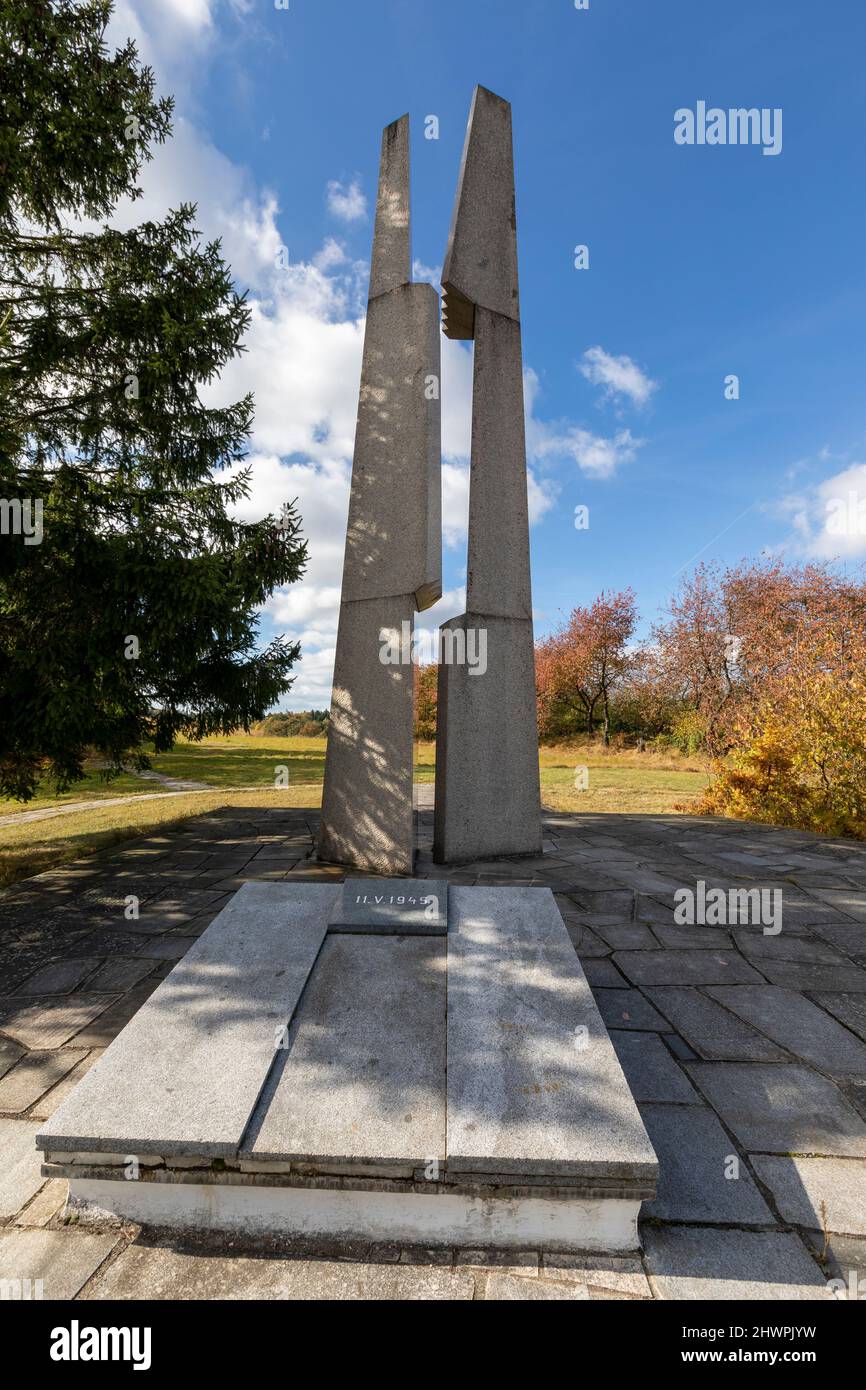 Victory Monument, Slivice, Milin, monument, memorial, stone, World war ...