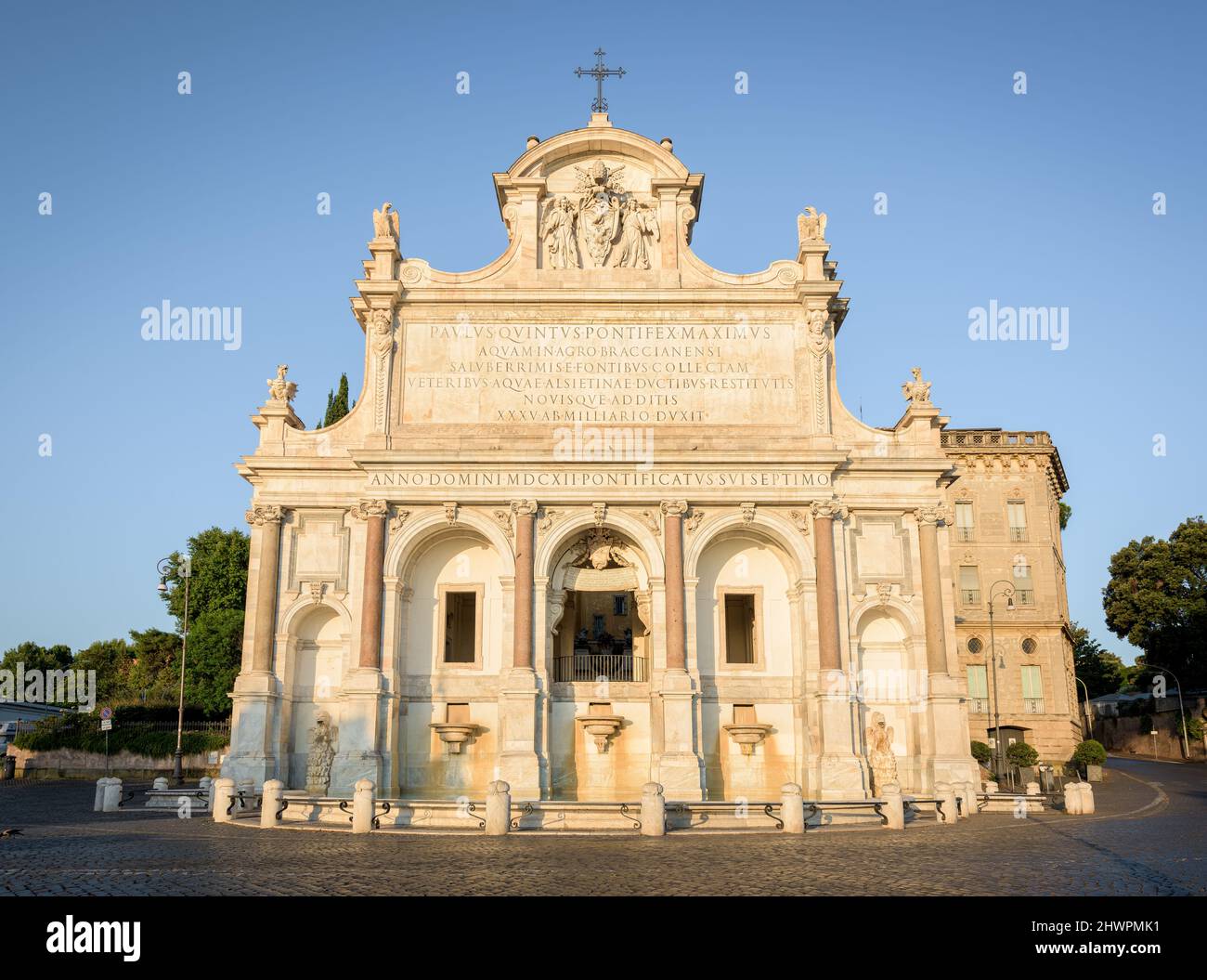 Aqua Paola Fountain, or Il Fontanone, a famous monumental public ...