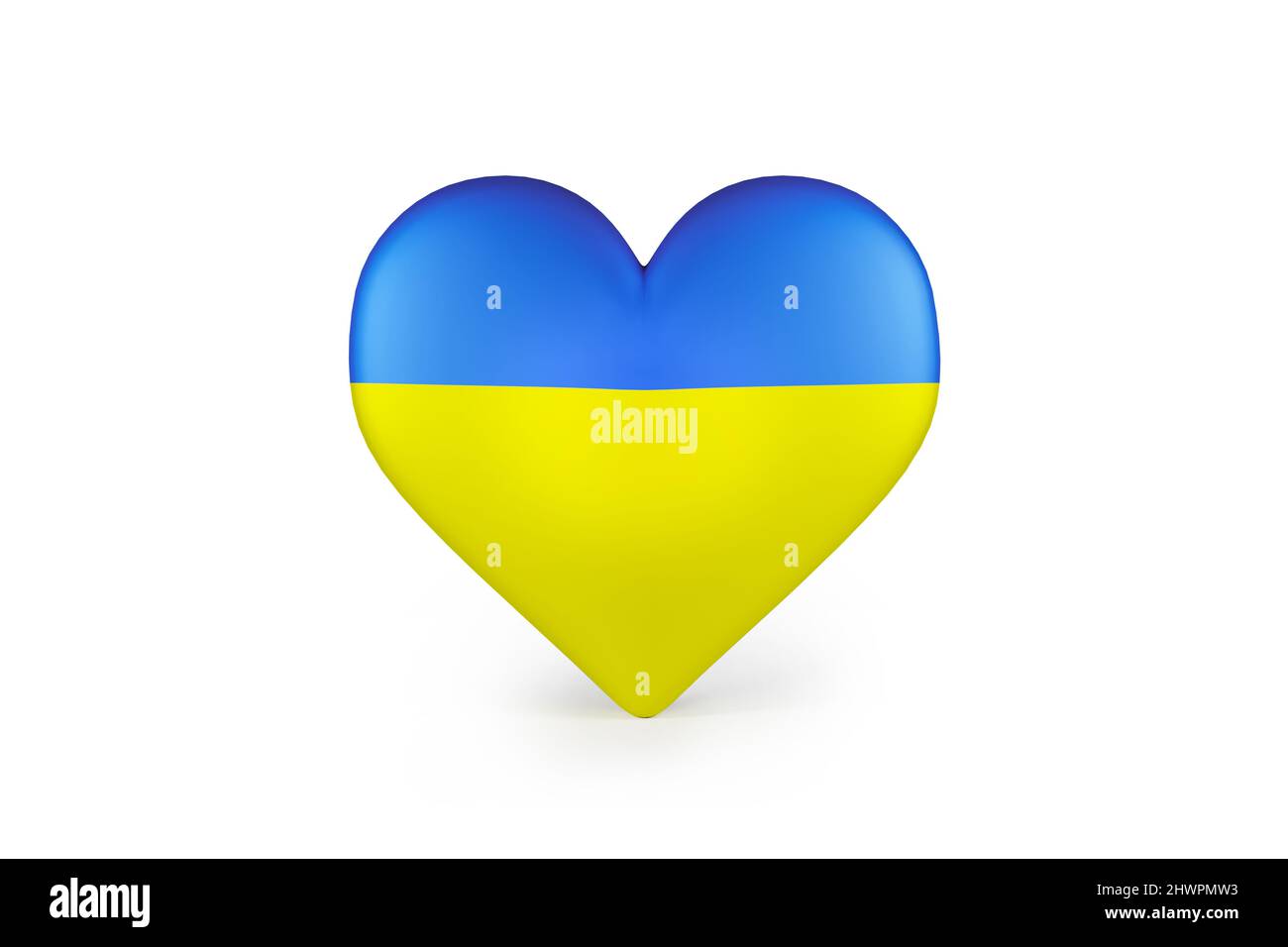 Ukrainian flag heart shape symbol hi-res stock photography and images ...