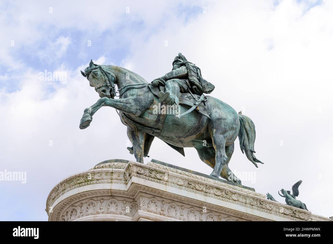 Victor Emmanuel II Monument (Altar of the Fatherland), with bronze ...