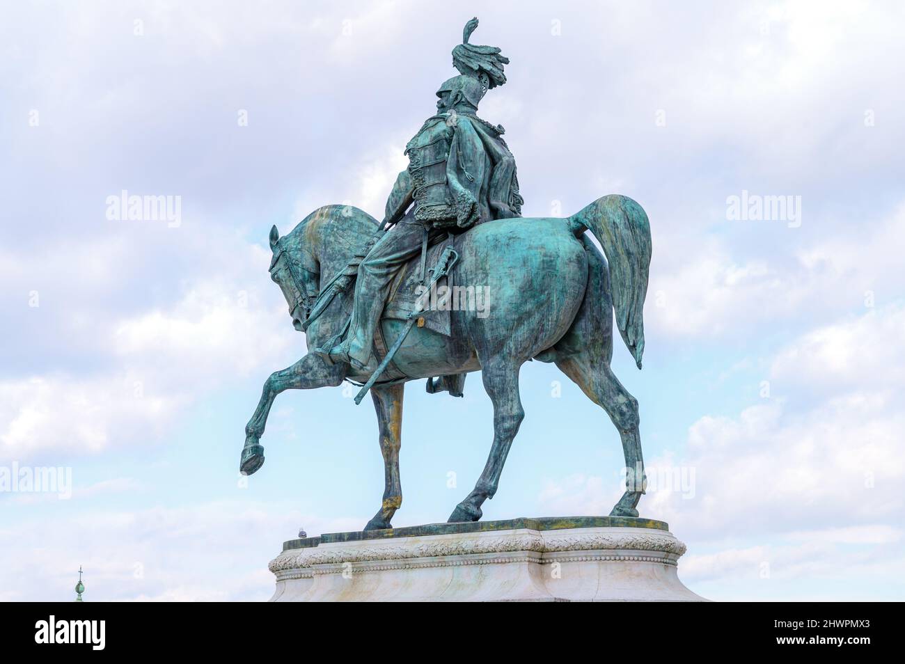 Victor Emmanuel II Monument (Altar of the Fatherland), with bronze ...