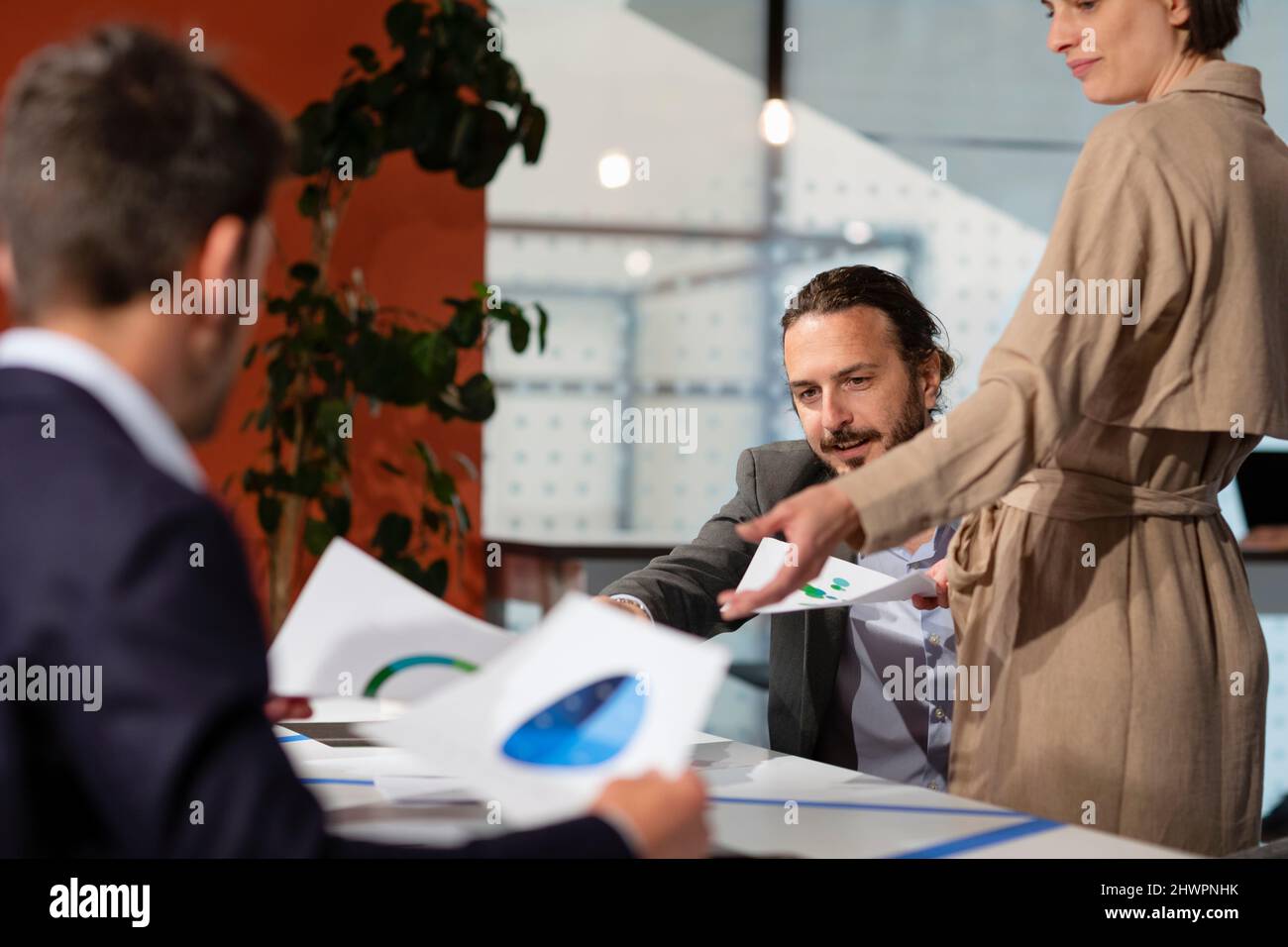 Three people working in data hi-res stock photography and images - Alamy