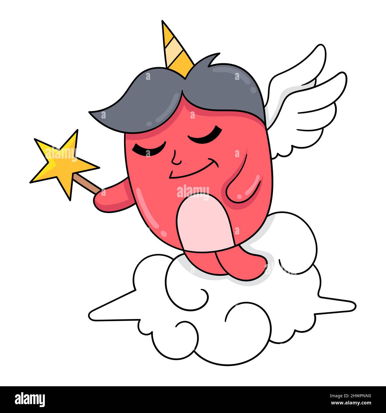 cute dwarf creature carrying a wish Stock Vector Image & Art - Alamy