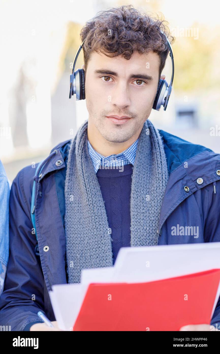 Standing communication student listening hi-res stock photography and ...