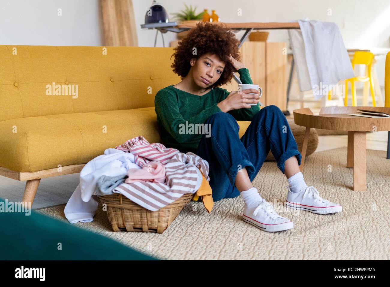 Tired woman housework hi-res stock photography and images - Alamy