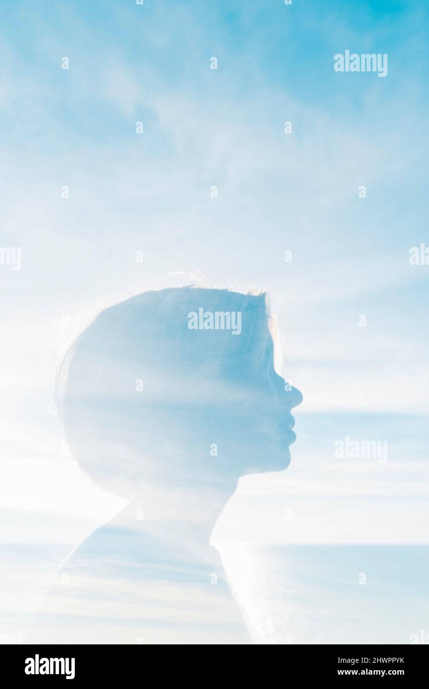 Multiple exposure woman hi-res stock photography and images - Alamy