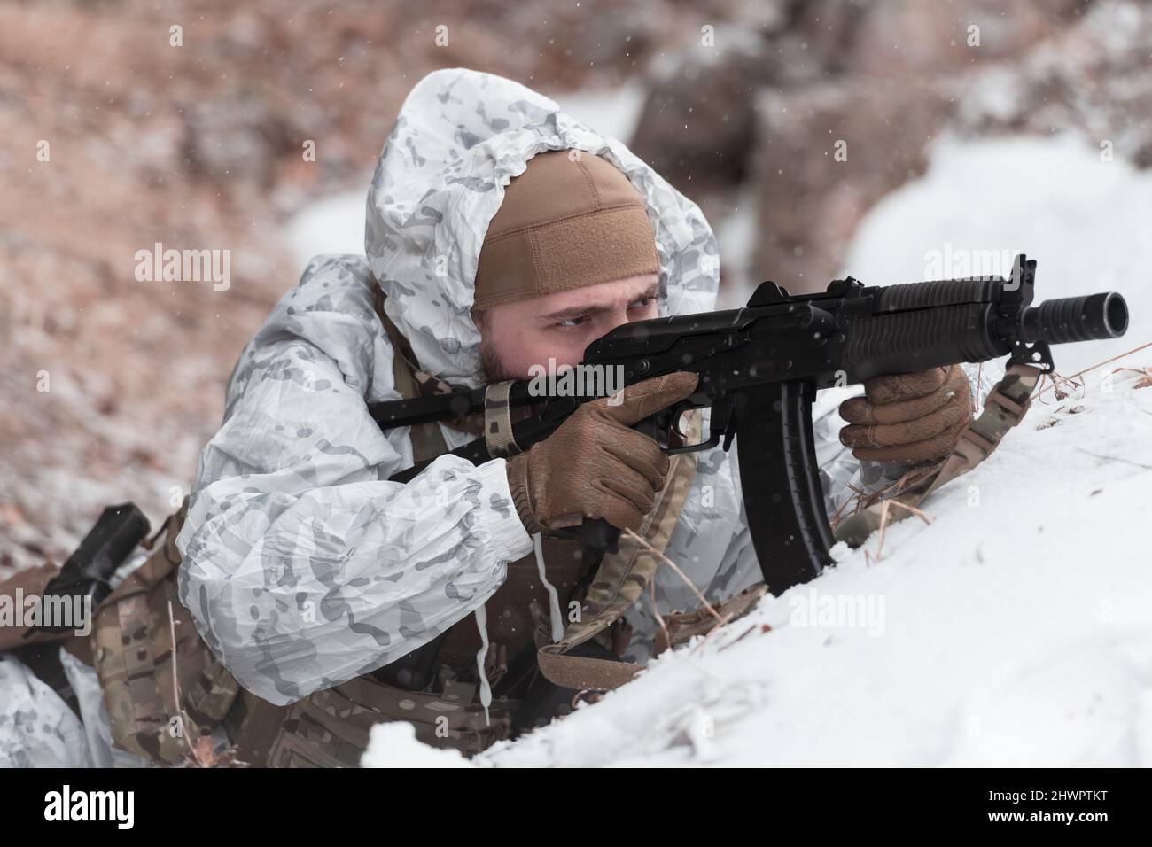 Russian special forces snow hi-res stock photography and images - Alamy