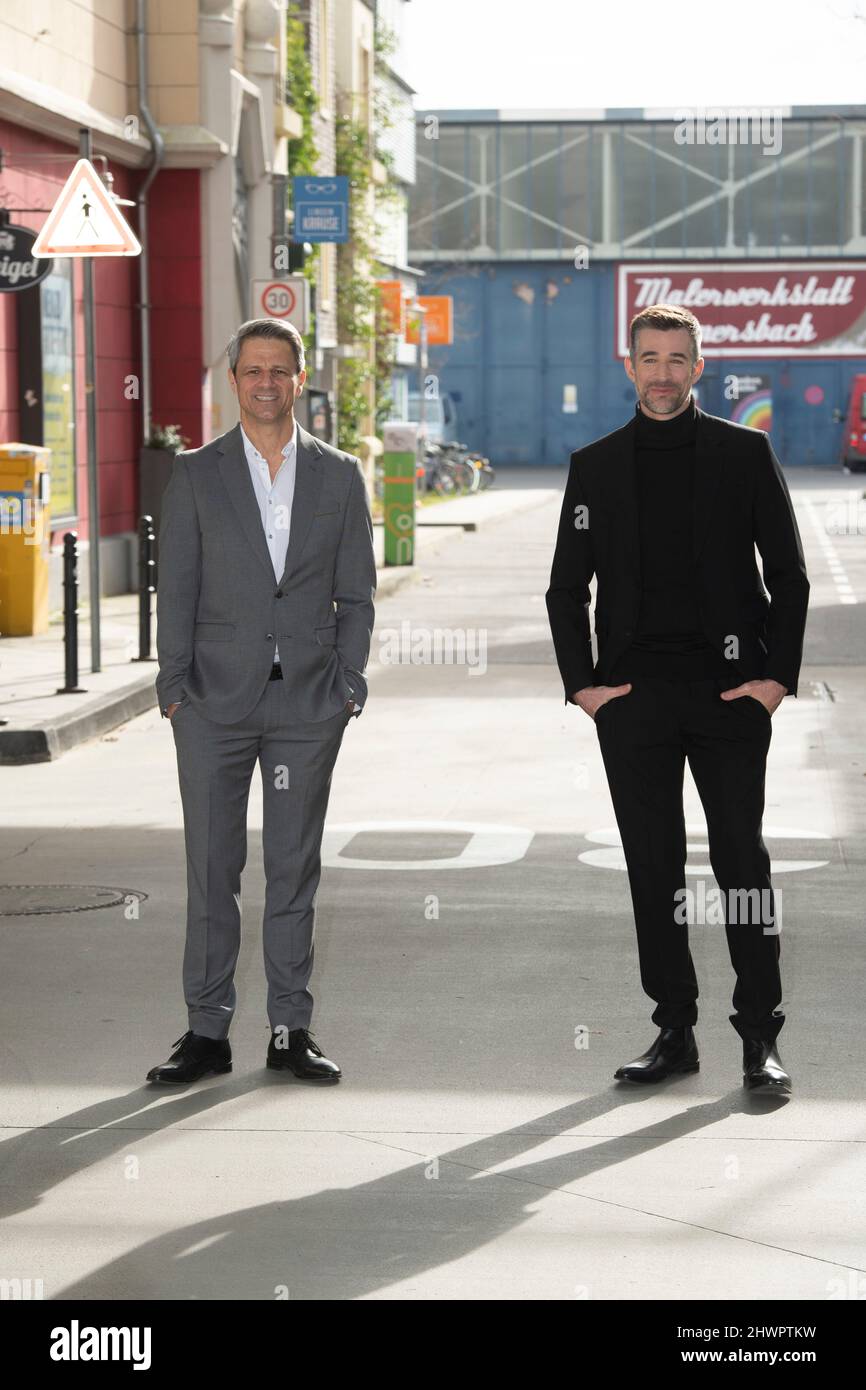 from left: actor Jens HAJEK plays the role of Benedikt Huber, actor Jo ...