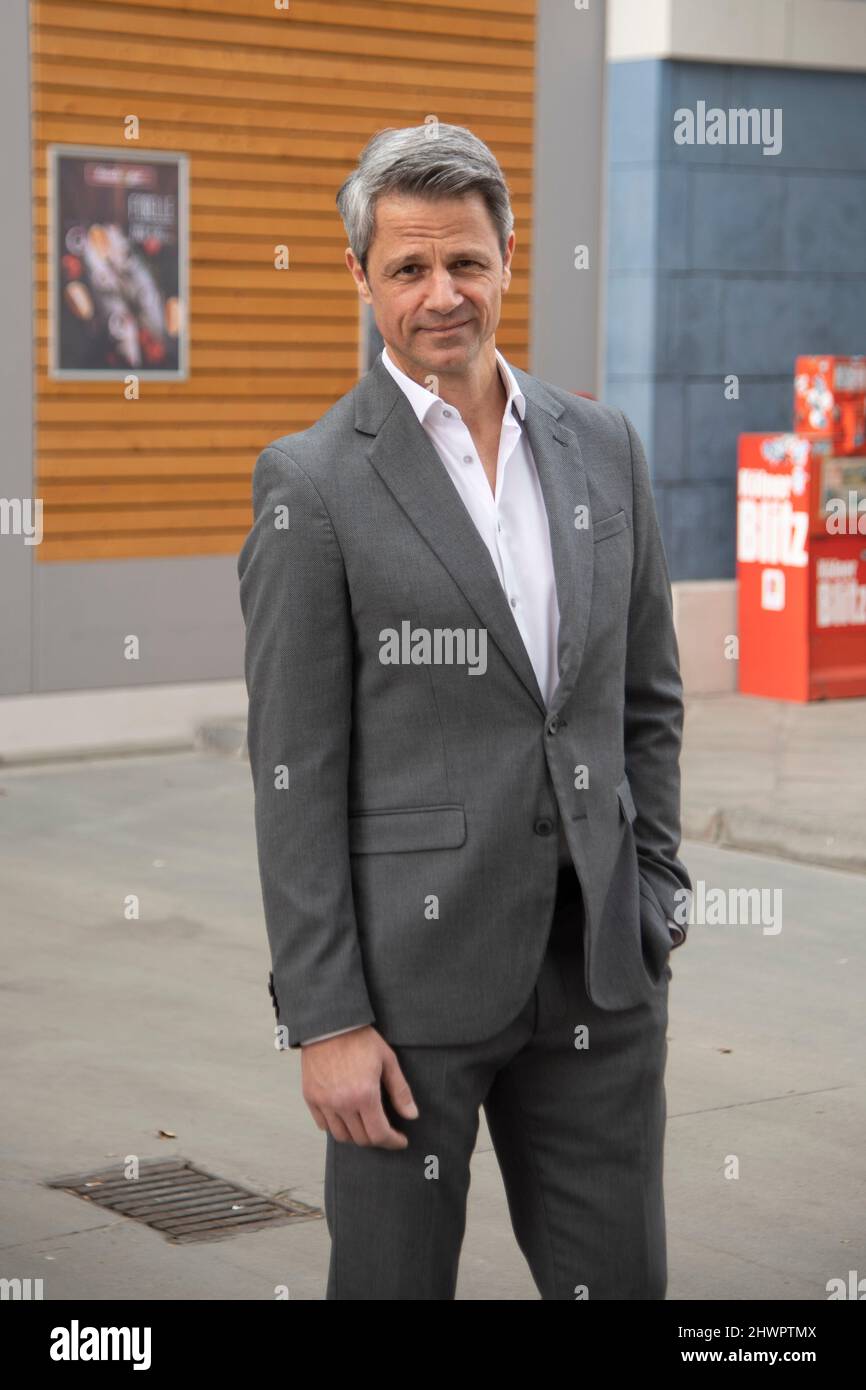 Actor Jens HAJEK plays the role of Benedikt Huber in the RTL evening ...