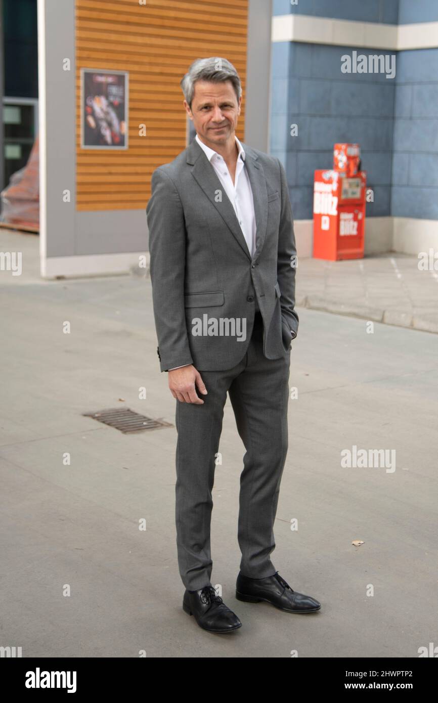 Actor Jens HAJEK plays the role of Benedikt Huber in the RTL evening ...