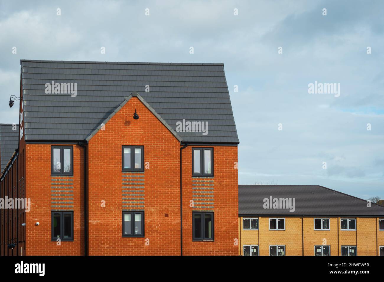 New build modern architecture houses in England UK Stock Photo - Alamy