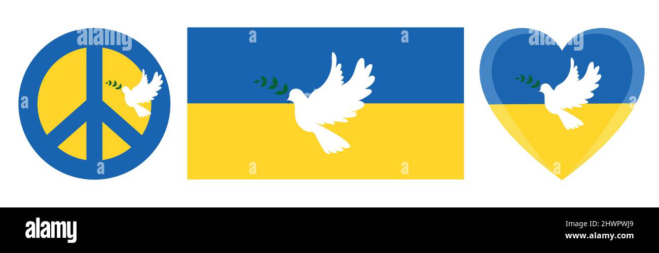 Ukraine peace dove cut hi-res stock photography and images - Alamy