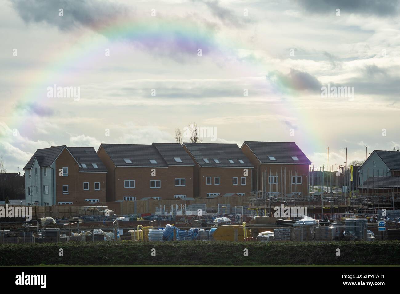 New build modern architecture houses in England UK Stock Photo - Alamy