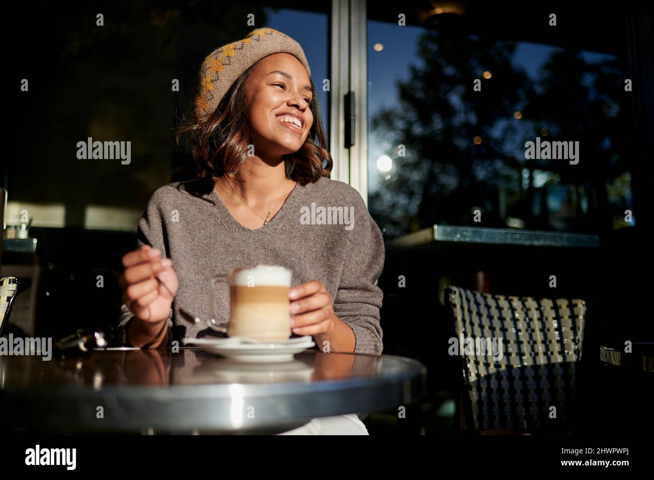 Coffee laughing hi-res stock photography and images - Alamy