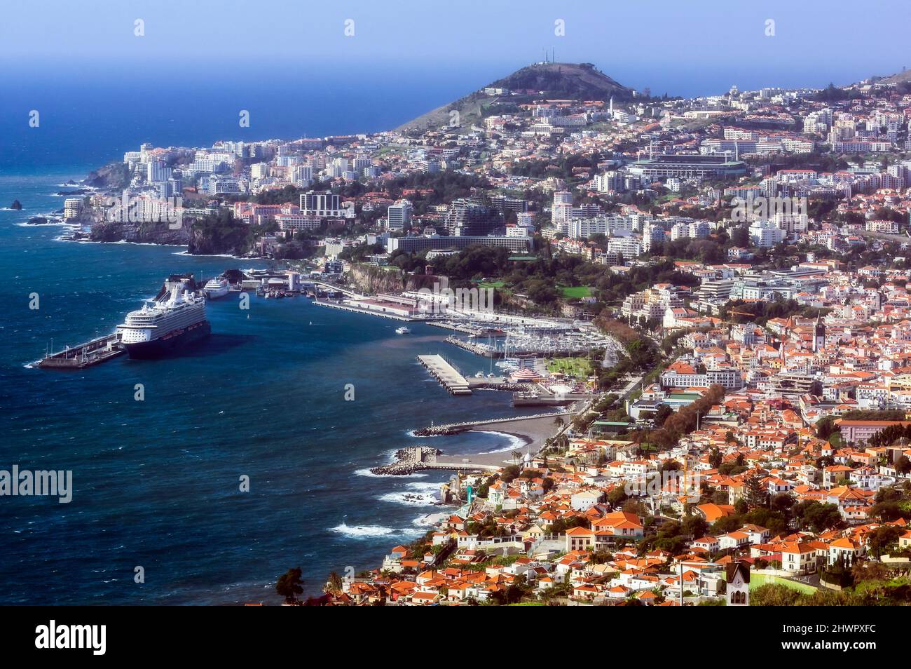Portugal, Madeira, Funchal, View of coastal city Stock Photo - Alamy
