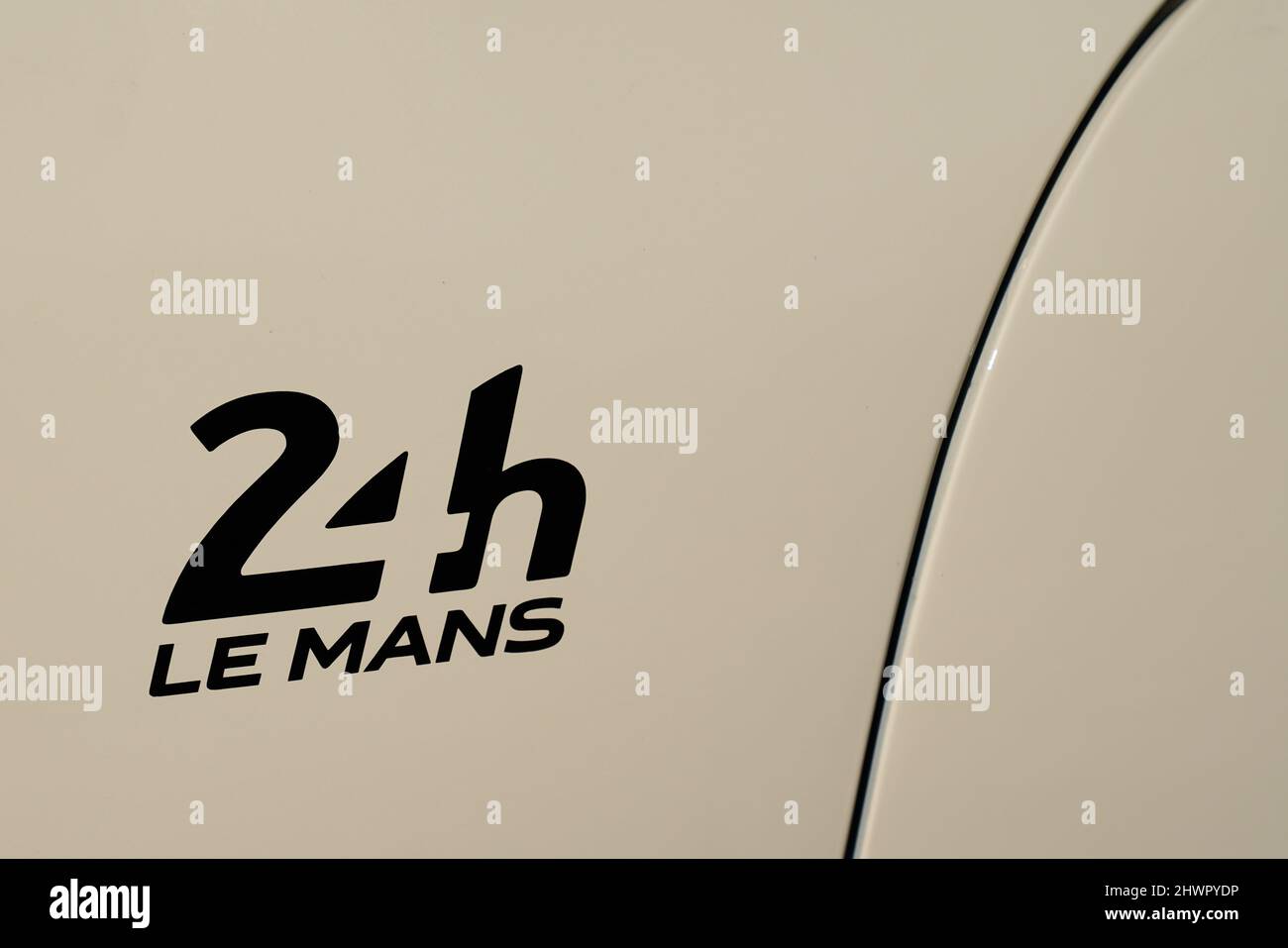 Le Mans , sarthe, France - 01 28 2022 : 24 Hours of Le Mans logo brand ...