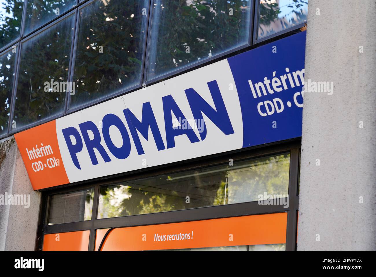 Bordeaux , Aquitaine France - 01 22 2022 : proman sign text and brand ...