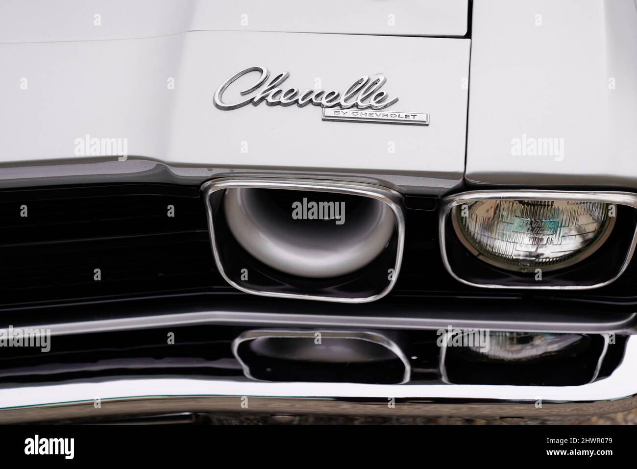 Bordeaux , Aquitaine France - 02 02 2022 : Chevrolet chevelle muscle ...