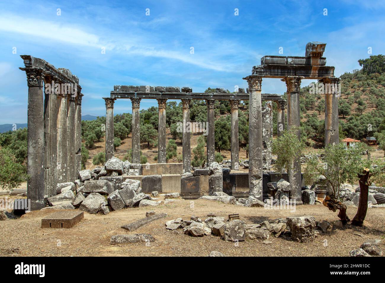 Temple of Zeus Lepsinos Euromus, Milas, Bodrum, Mugla, Turkey Stock ...