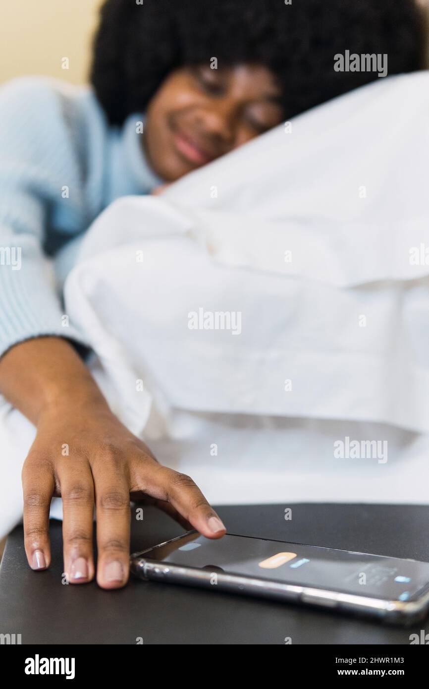 Turning off alarm hi-res stock photography and images - Alamy