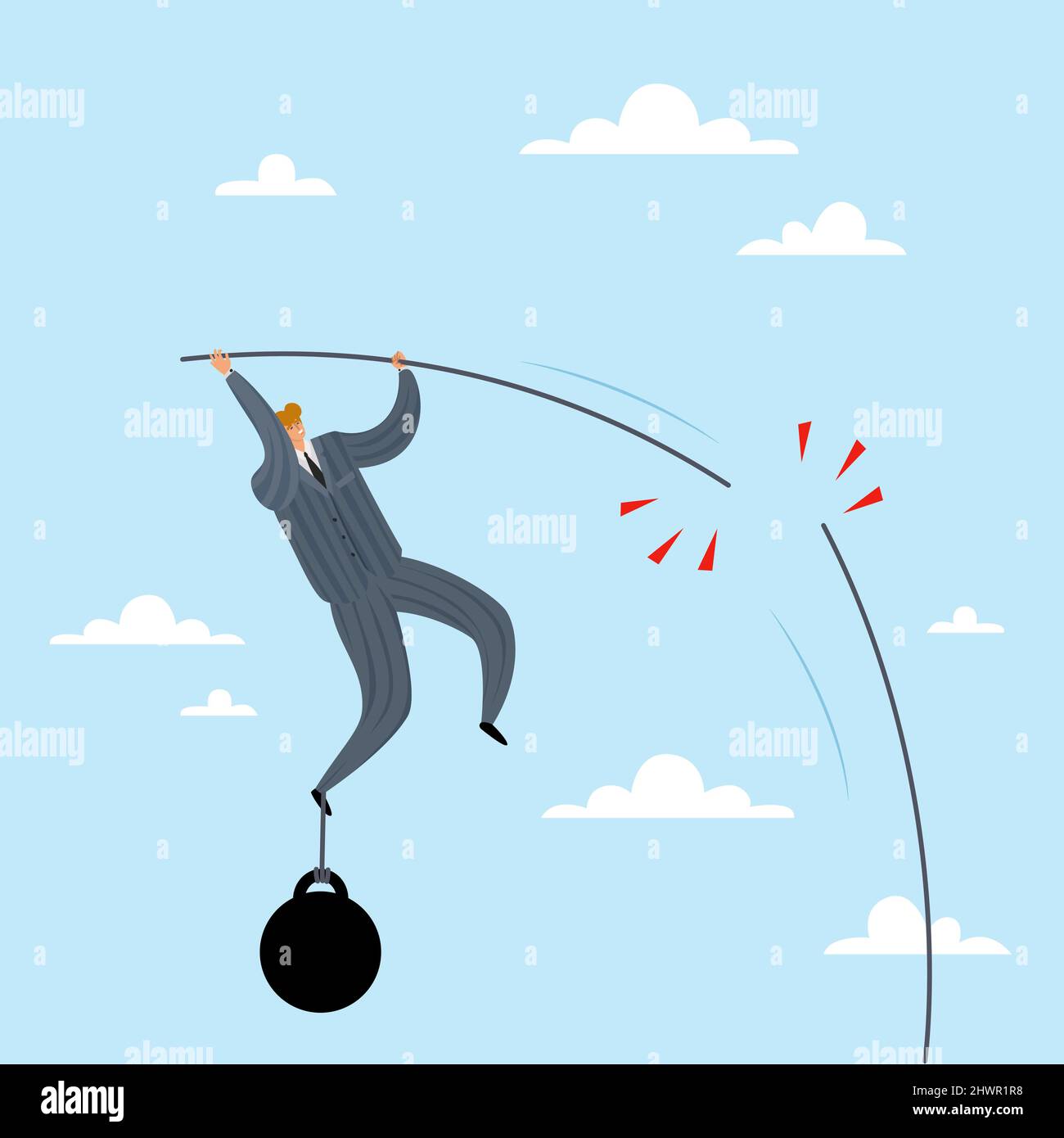Unsuccessful attempt Stock Vector Images - Alamy